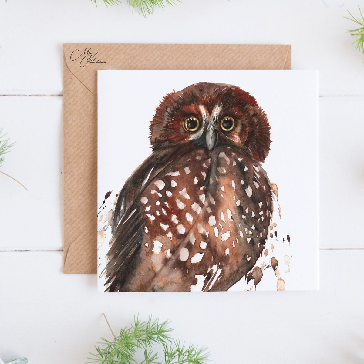 Ruru Greeting Card — Artisanau (AU)