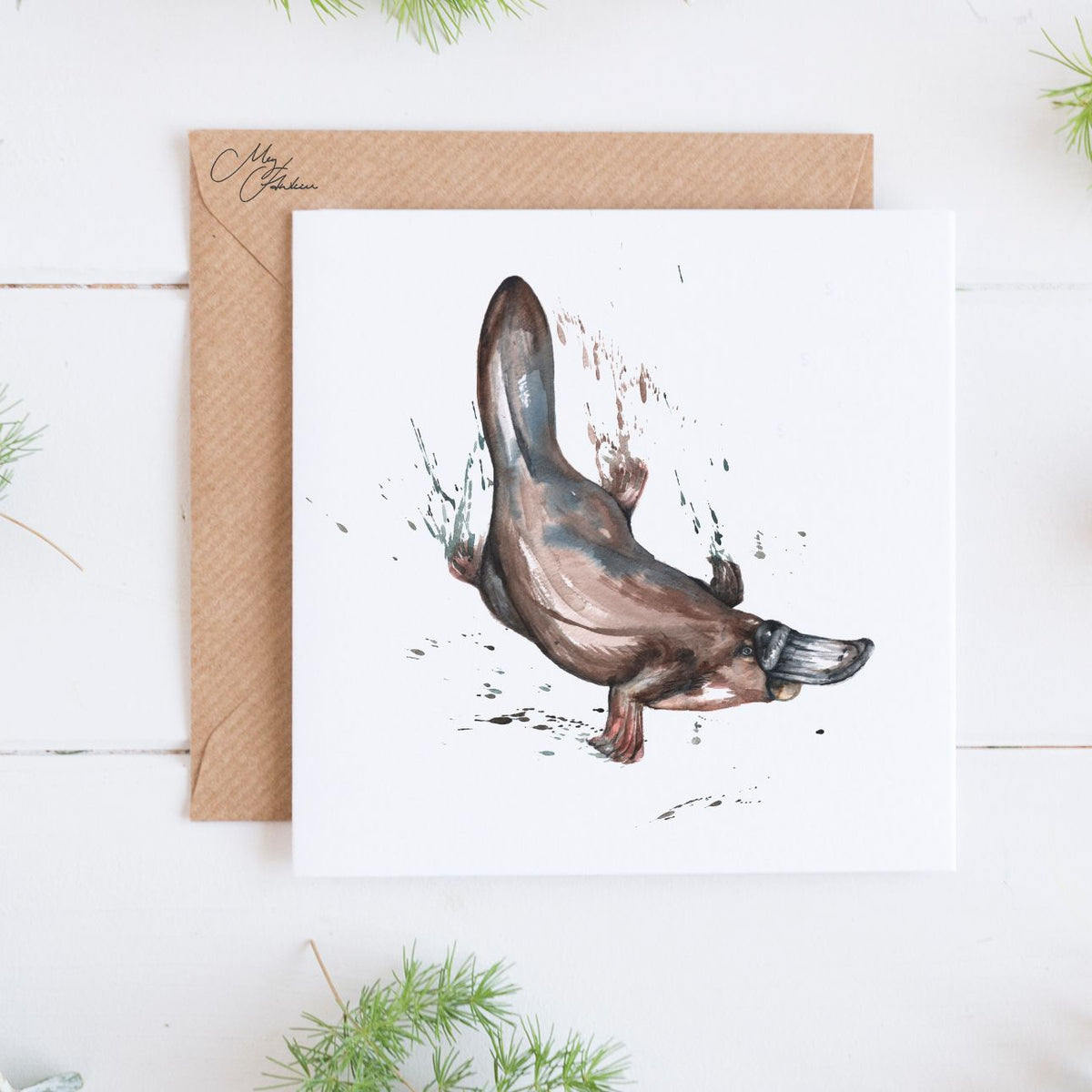 Platypus Greeting Card — Artisanau (AU)