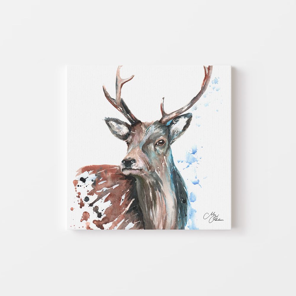 Stag Watercolour Canvas — Artisanau (AU)