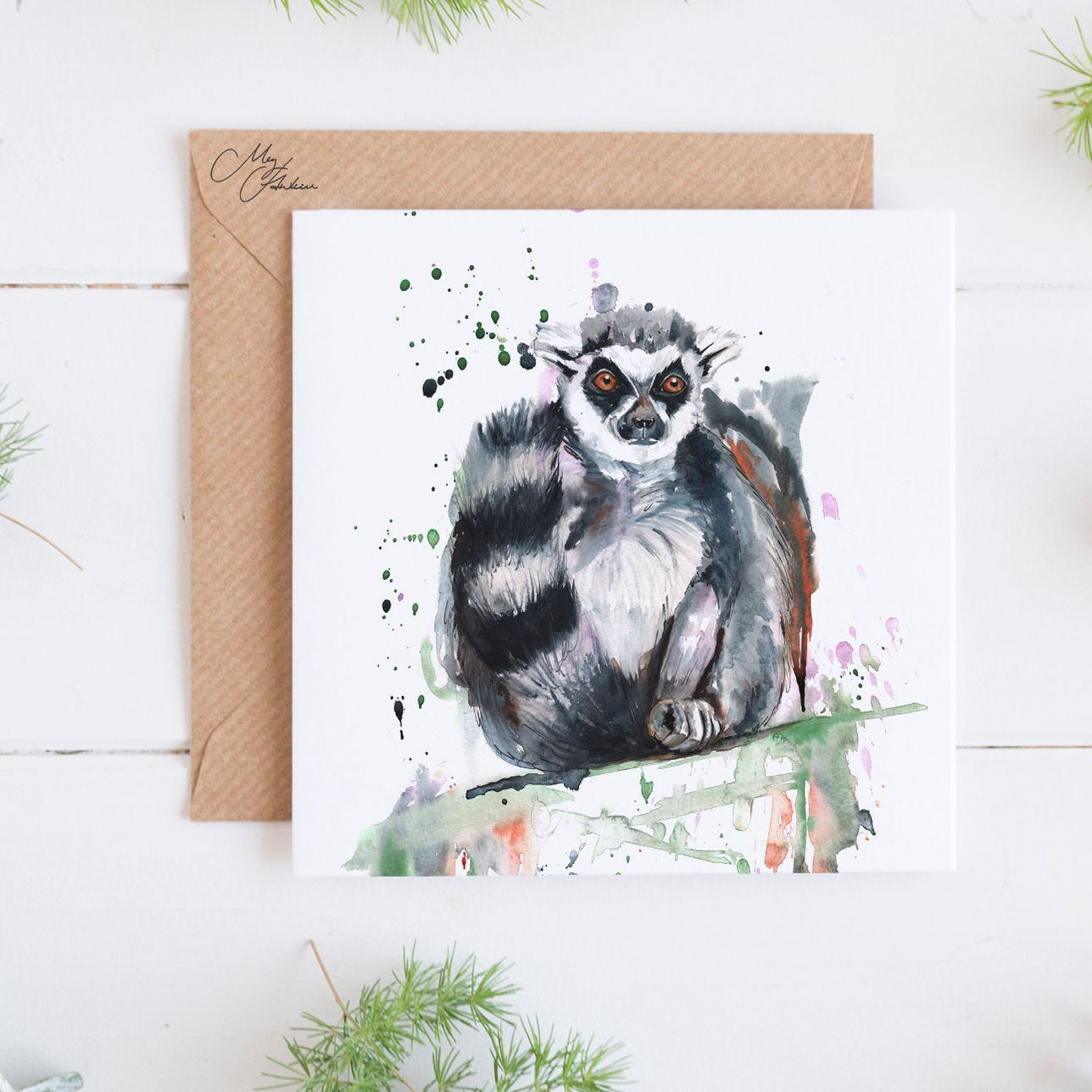 Lemur Greeting Card — Artisanau (AU)