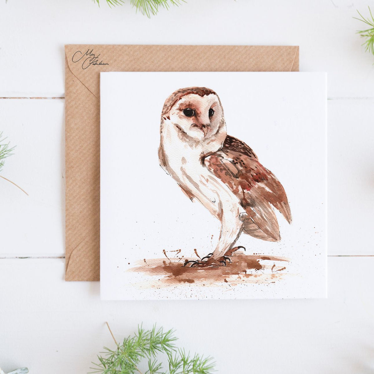 Barn Owl Greeting Card — Artisanau (AU)